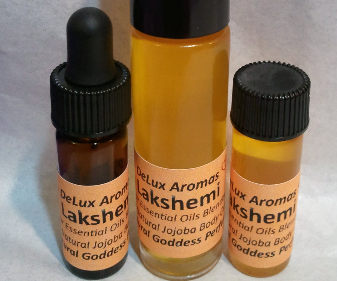 Lakshemi Aromatherapy Perfume Oil, Delux Aromas Natural Essential Oils Body Blend, Phthalate ...