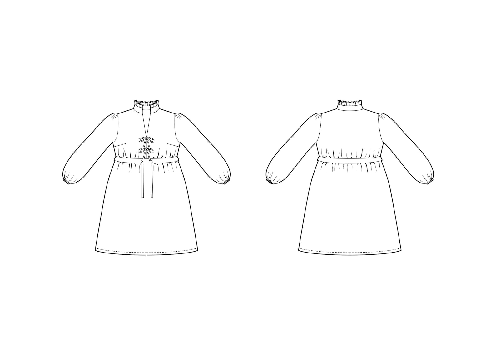 Maternity Dress PDF Sewing Pattern /pattern Sewing Pregnancy Dress ...