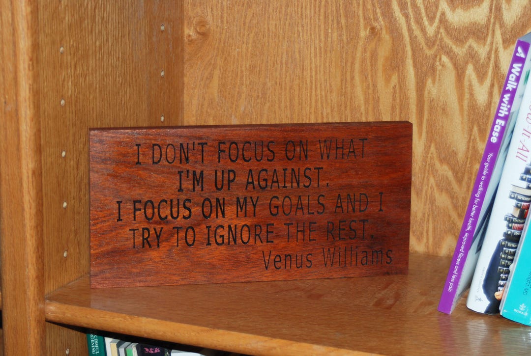 I Don't Focus on What I'm up Against. I Focus on My Goals and I Try to ...