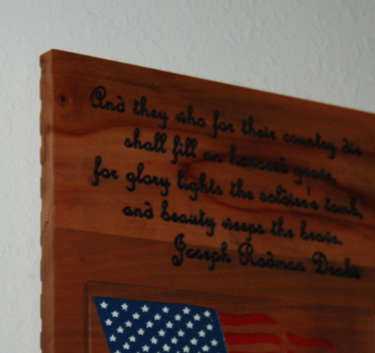 Beautiful Poem About Lost Soldiers by Joseph Rodman Drake Hand Painted ...