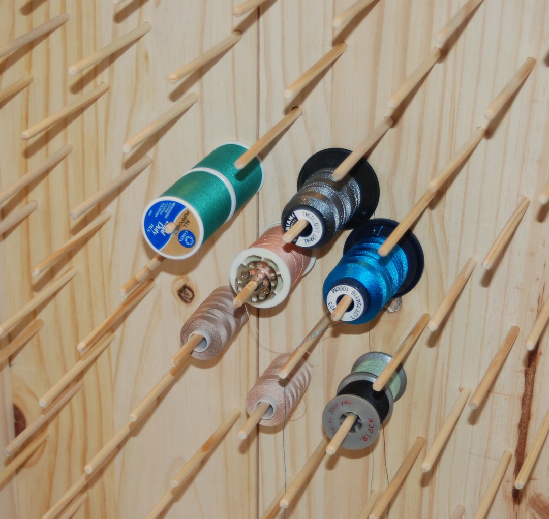 Thread Spool Rack 24021 - Enclosed Cabinet With 152 Long Pegs - Sewing ...