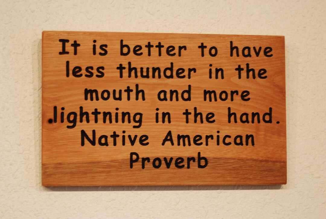 It is Better to Have Less Thunder in the Mouth and More Lightning in ...