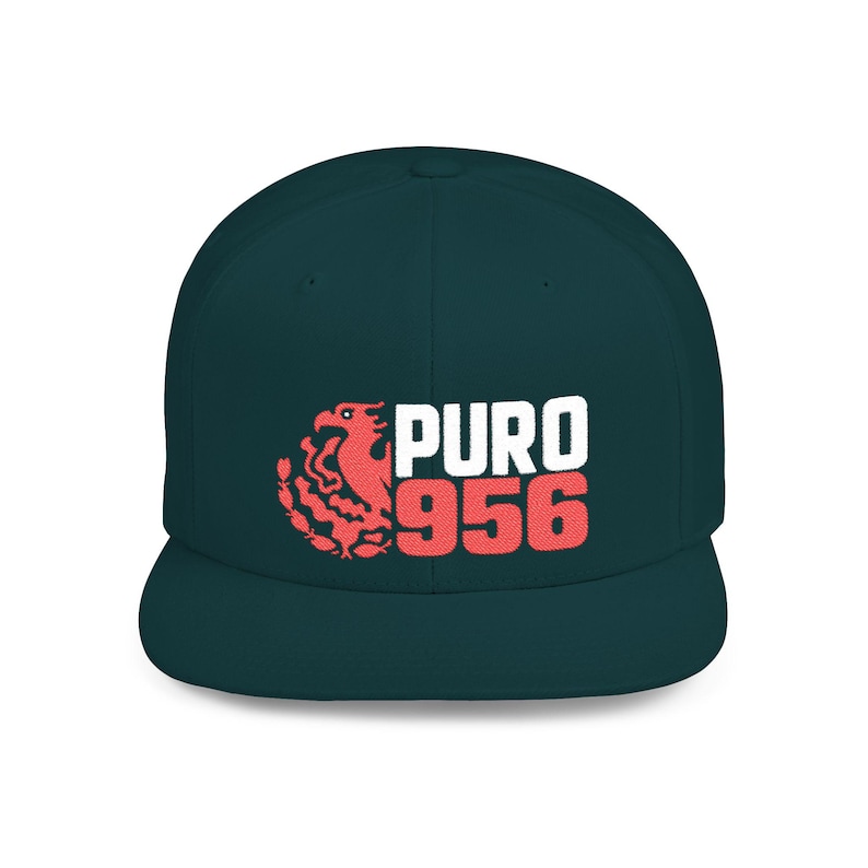Mexican Eagle Embroidered Snapback Hat, PURO 956 Cap, Rio Grande Valley ...