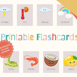 Printable Flashcards Educational Activities Homeschool Worksheet ...