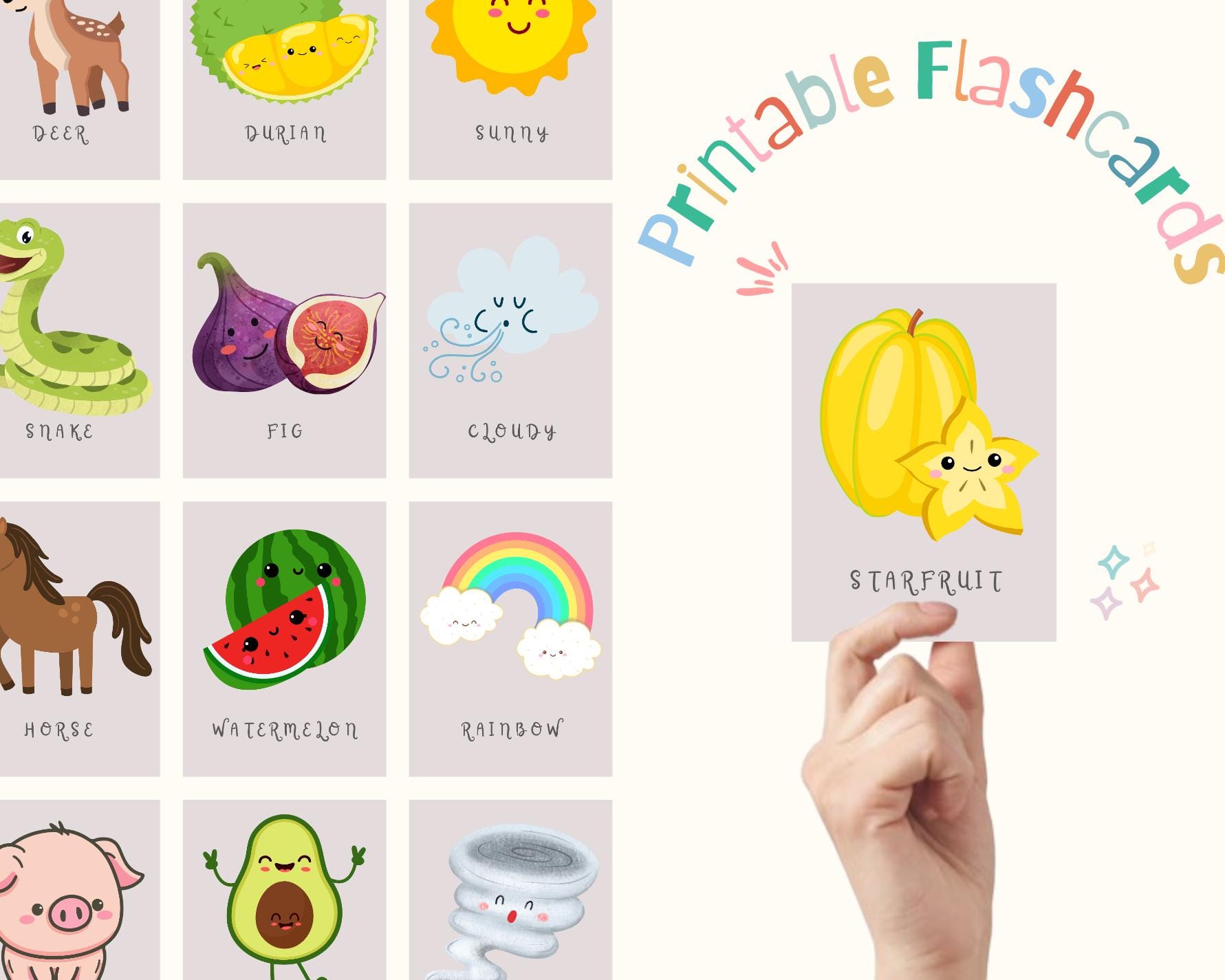 Printable Flashcards Educational Activities Homeschool Worksheet ...