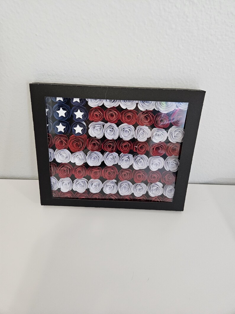 US Flag Shadow Box - Etsy
