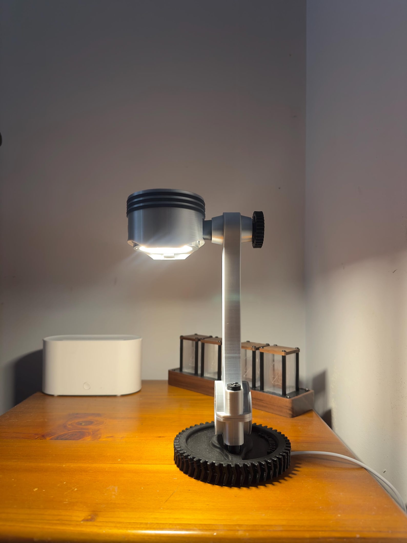 Engine Piston Desk Lamp: 3D Printed Industrial Automotive Decor - Etsy