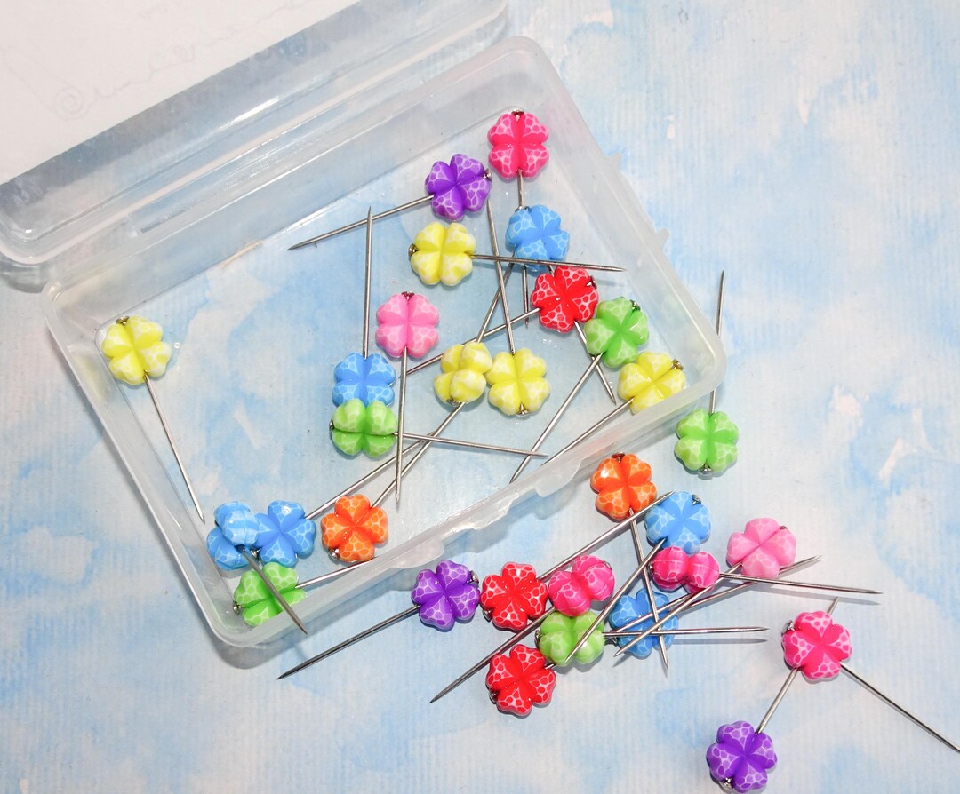 30 Fancy Pins for Cross-stitch Sewing Quilting or Lacemaking - Counting ...