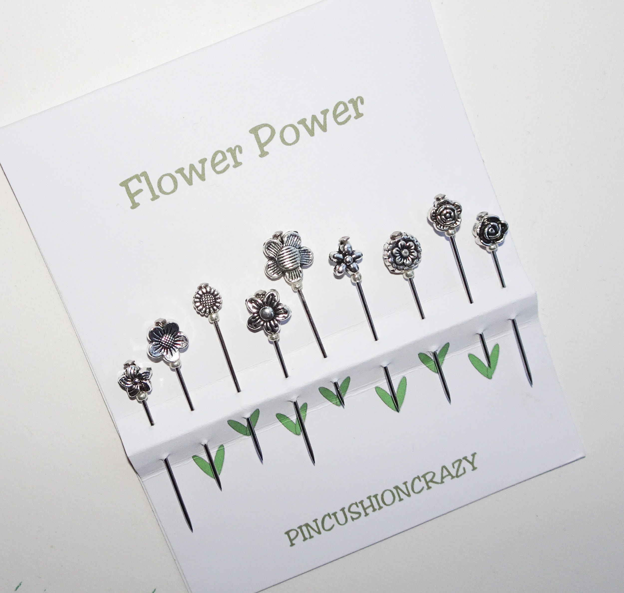 Flower Power Pins Sewing & Quilter Gift Straight Pins - Etsy