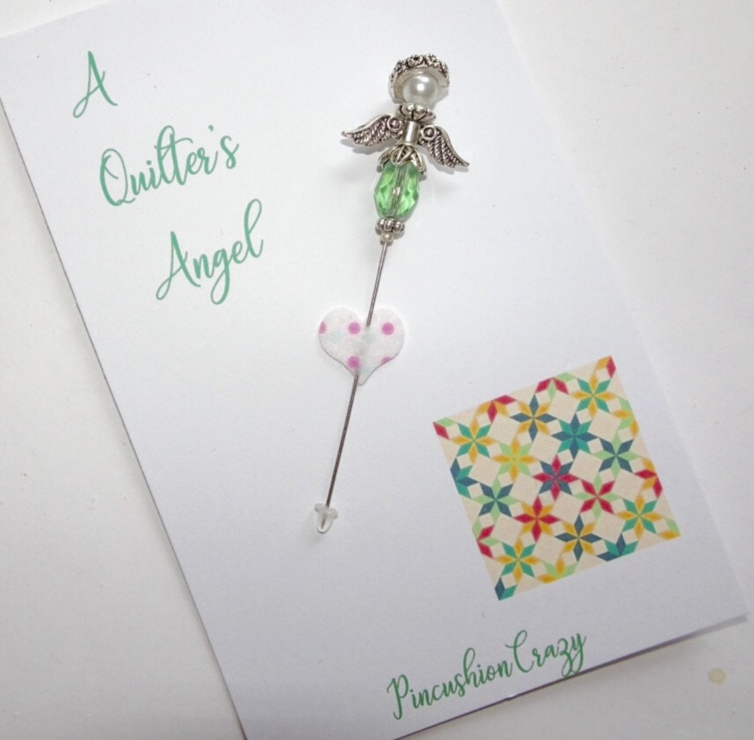 Quilter's Angel Pin Pincushion Angel Decorative Sewing Pin Scrapbooking ...