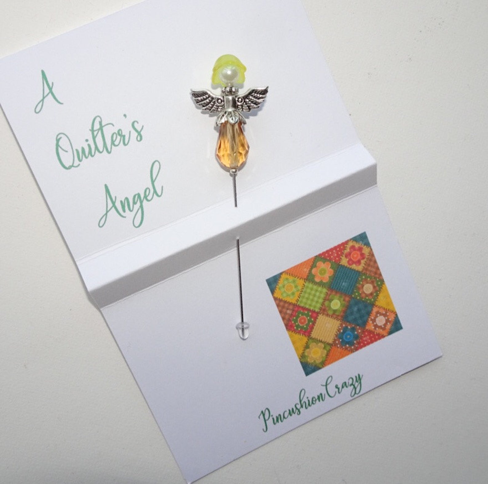 Yellow Angel Pin A Quilter's Angel Decorative Sewing | Etsy