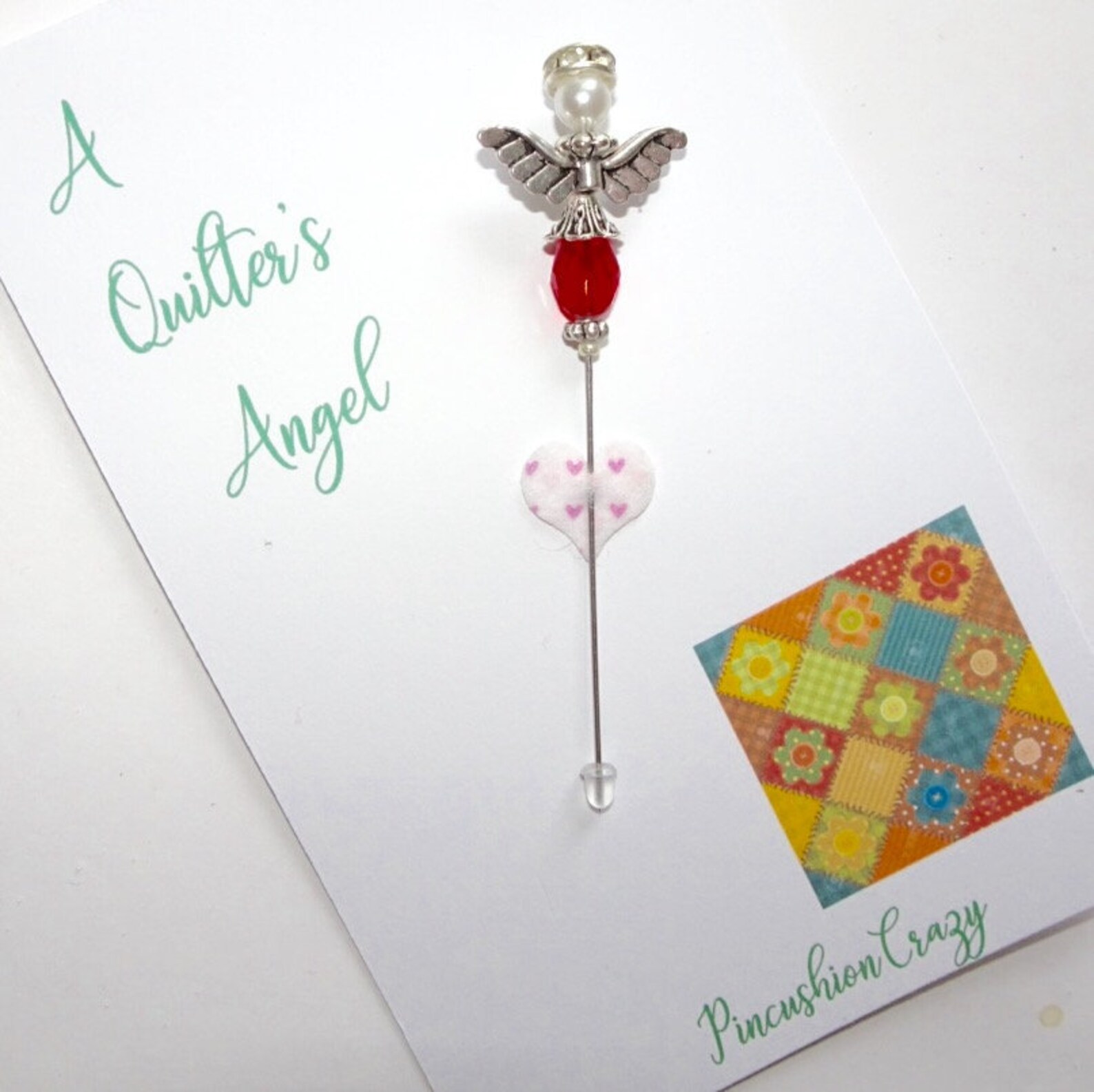 Red Angel Pin Quilter's Angel Stick Pin Gift for - Etsy