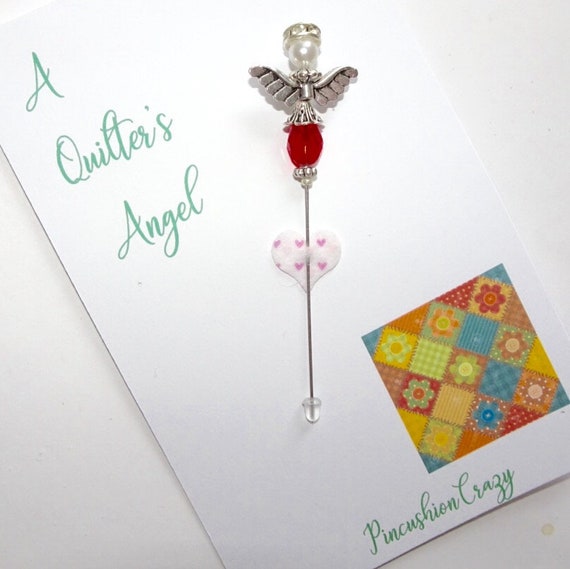 Red Angel Pin Quilter's Angel Stick Pin Gift for - Etsy