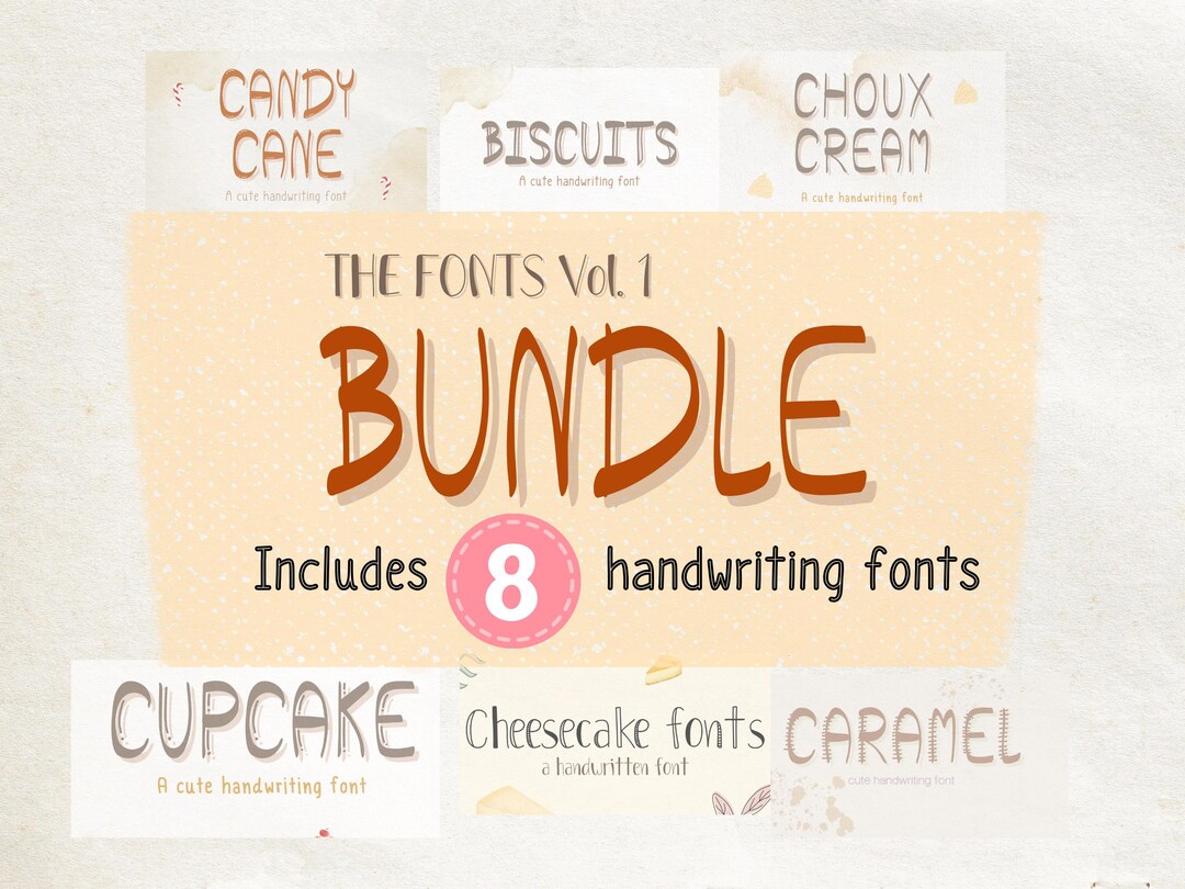Font Bundle Vol.1 - Cricut Font, Cute Fonts, Cricut Font Bundle, Script ...