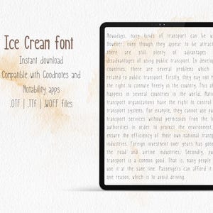 Ice Cream Font, Neat Font, Neat Handwriting Font, Handwritten Font ...