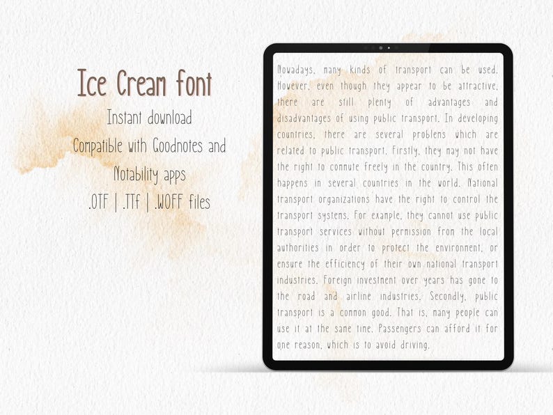Ice Cream Font, Neat Font, Neat Handwriting Font, Handwritten Font ...