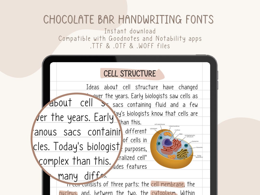 Chocolate Bar Font -handwritten Font, Handwriting Font, Cute Font ...