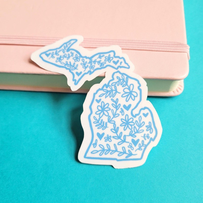 Michigan Sticker - Etsy
