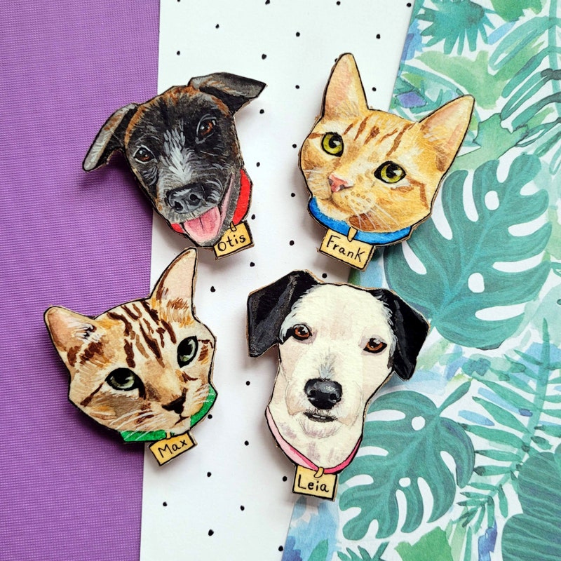 Custom Portrait Magnets - Etsy