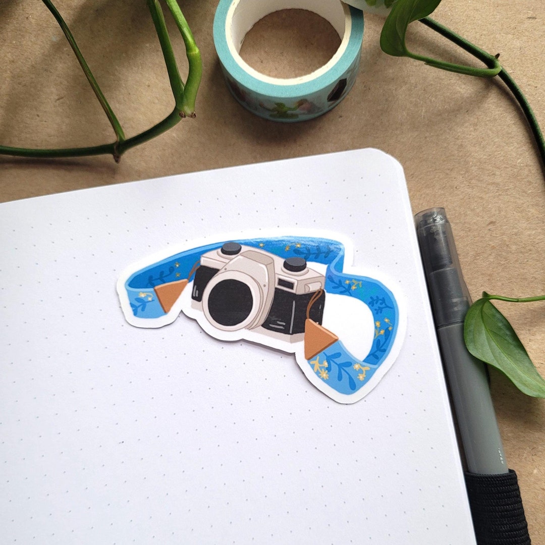 Camera Sticker, Vintage Camera Sticker, Photographer Gift, Photo ...