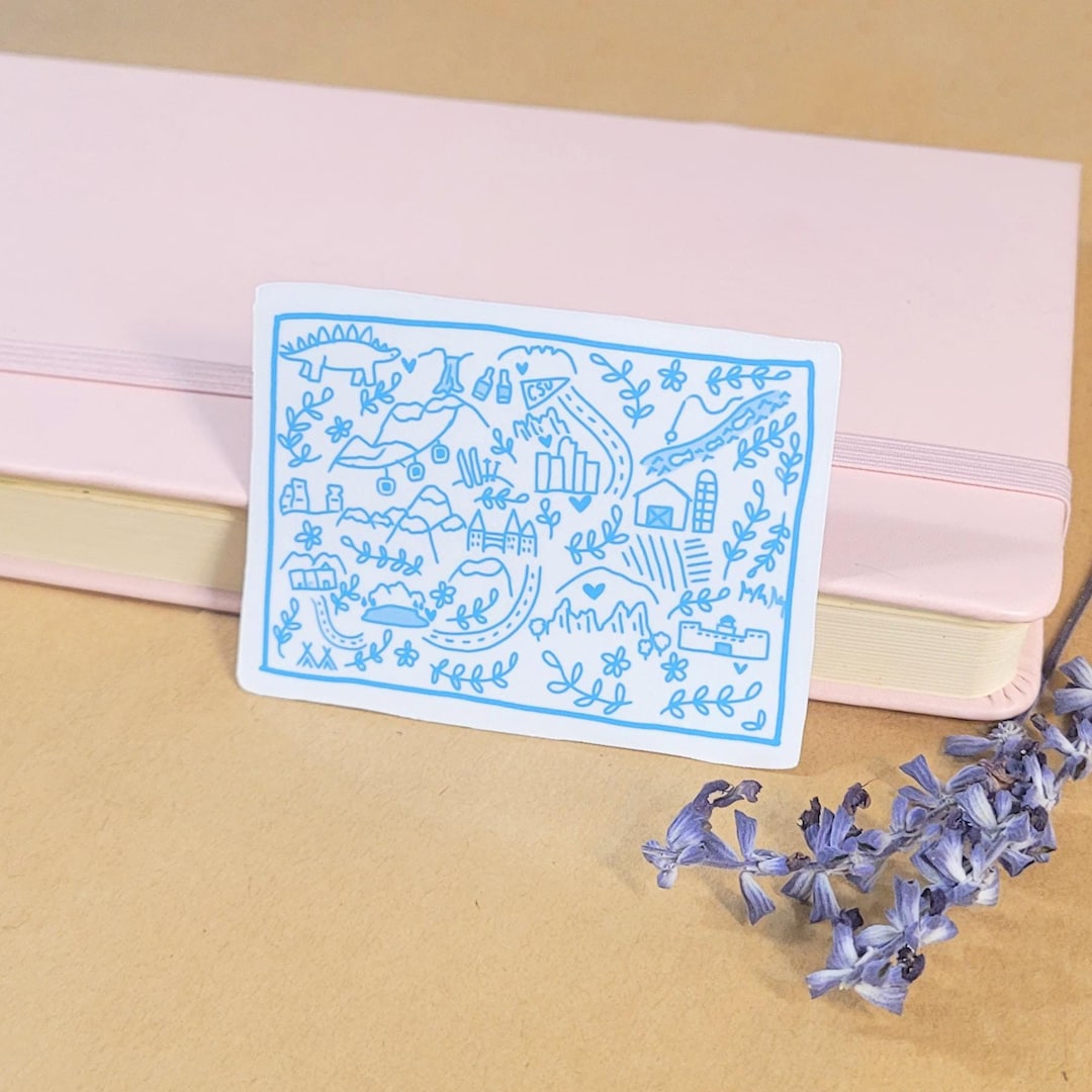 Colorado Sticker, Colorado Map Sticker, Centennial State Gift, State ...