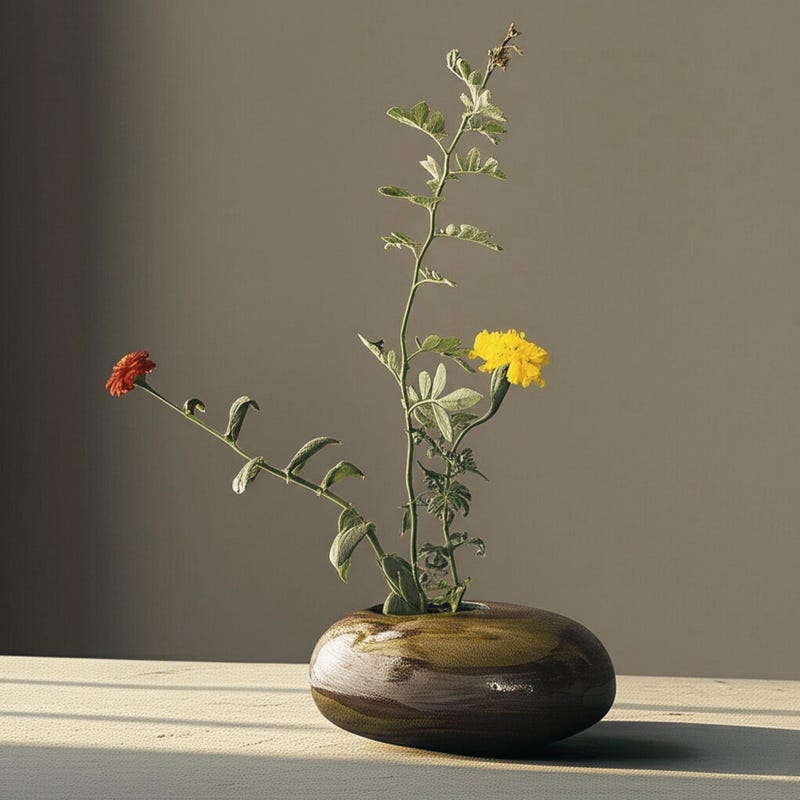 Flower Frog Bowl Vase - Etsy UK