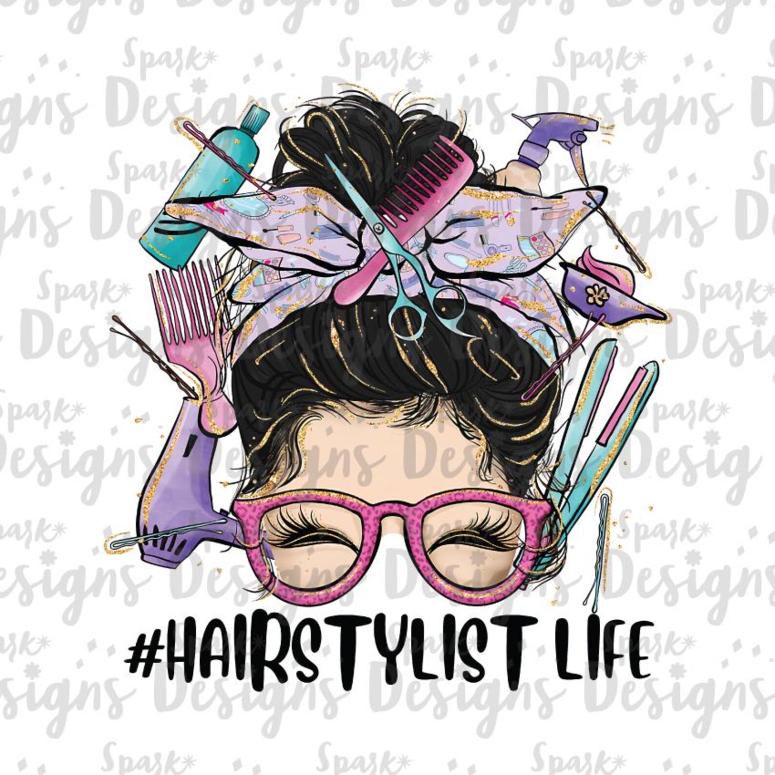 Hair Stylist Life Png, Hair Stylist Png, Hair Hustler Hand Clipart ...
