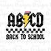 ABCD Back to School Png / Svg, Retro ABCD Teacher Png, Back to School ...