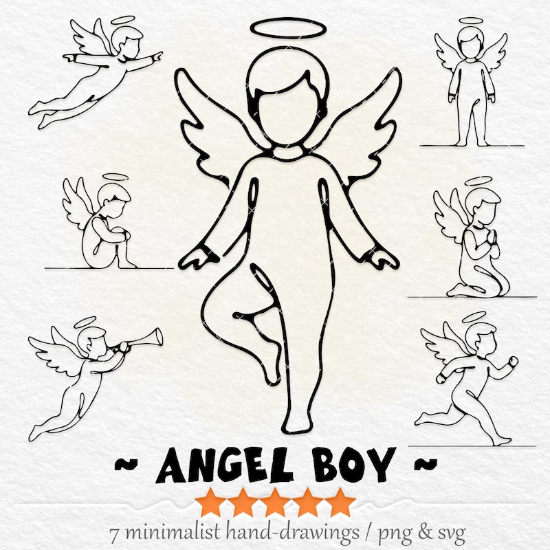 Boy Angel - Etsy