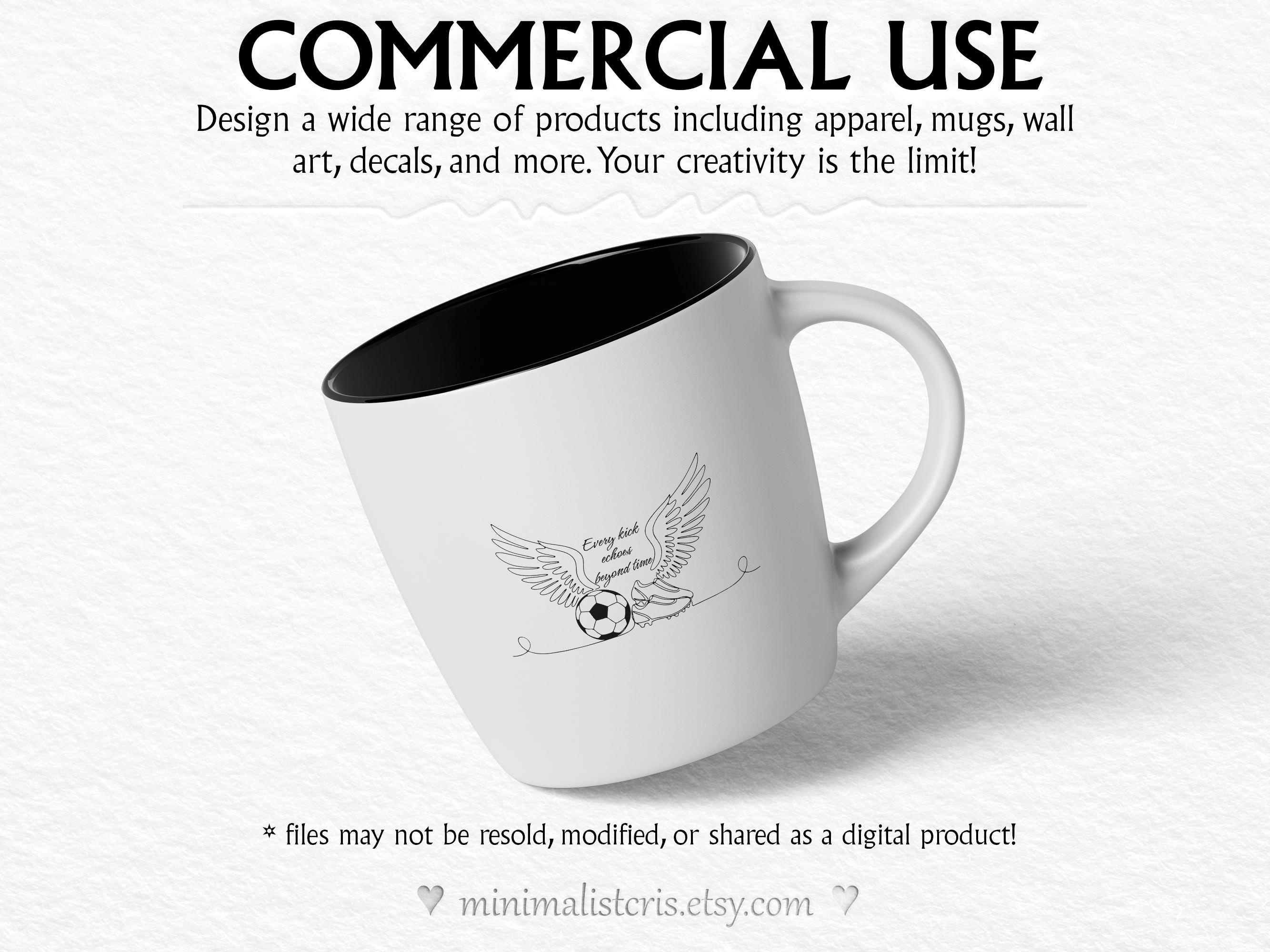 Angel Wings Soccer Player Memorial - Minimalist Line Art SVG & PNG ...