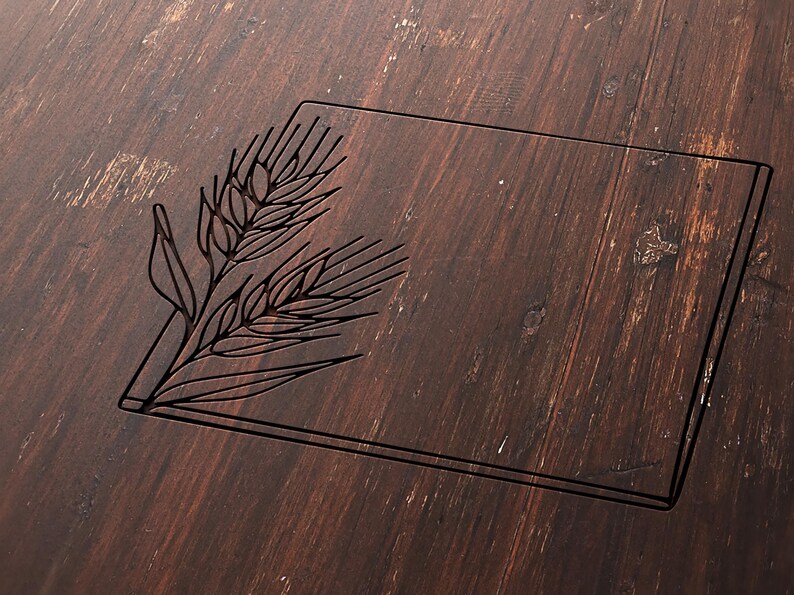 Wheat Frame SVG Bundle: Hand-drawn Farmhouse Wreath (digital Download ...