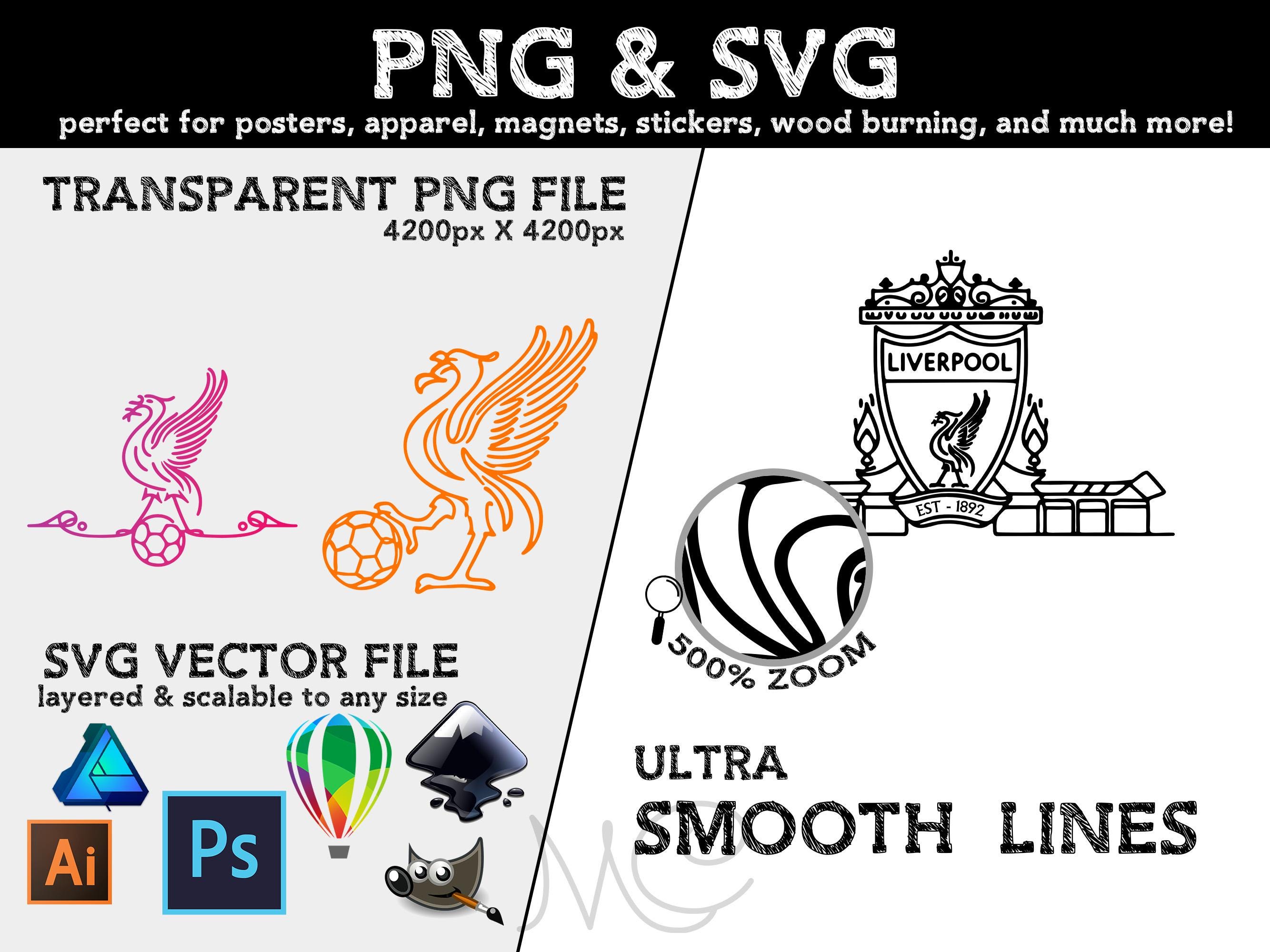 Liverpool Logo SVG & PNG Bundle – 7 Minimalist Liverpool Inspired Fan ...