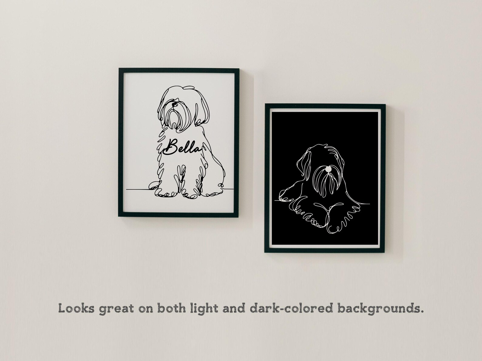 Havanese Art Print – Havanese Dog PNG & SVG Minimalist Lineart Bundle ...