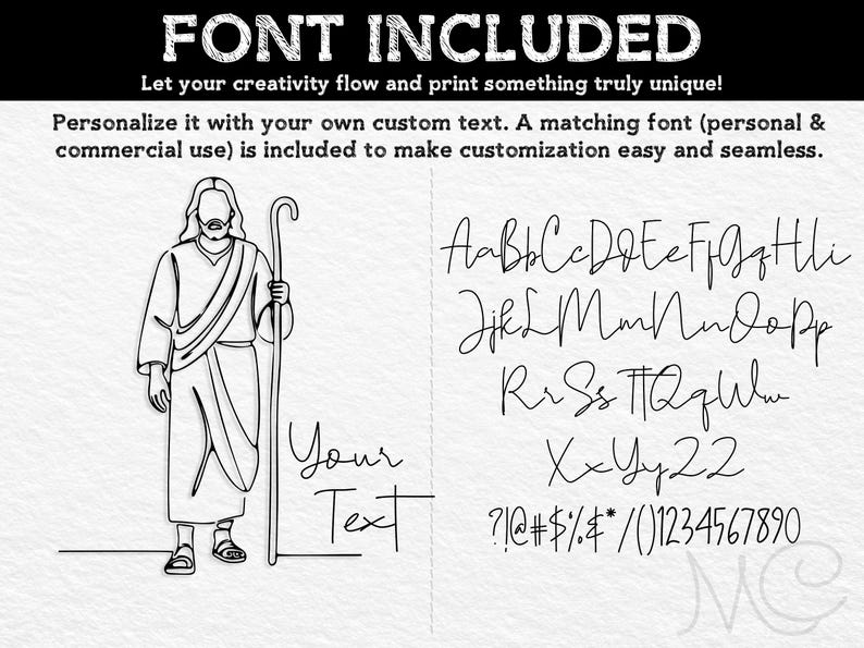 Hand Drawn Jesus Christ Designs SVG & PNG Bundle – 7 Minimalist Jesus ...