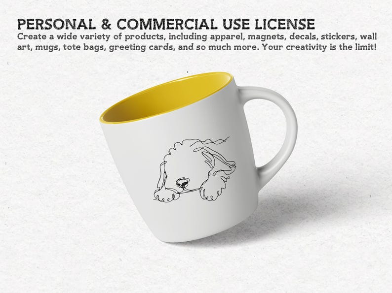 Cavapoo Dogs SVG & PNG Bundle – 7 Minimalist Outline Hand-drawn Designs ...