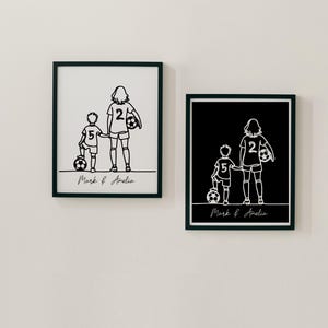 Family Soccer SVG & PNG Bundle – 20 Customizable Father Son, Father ...
