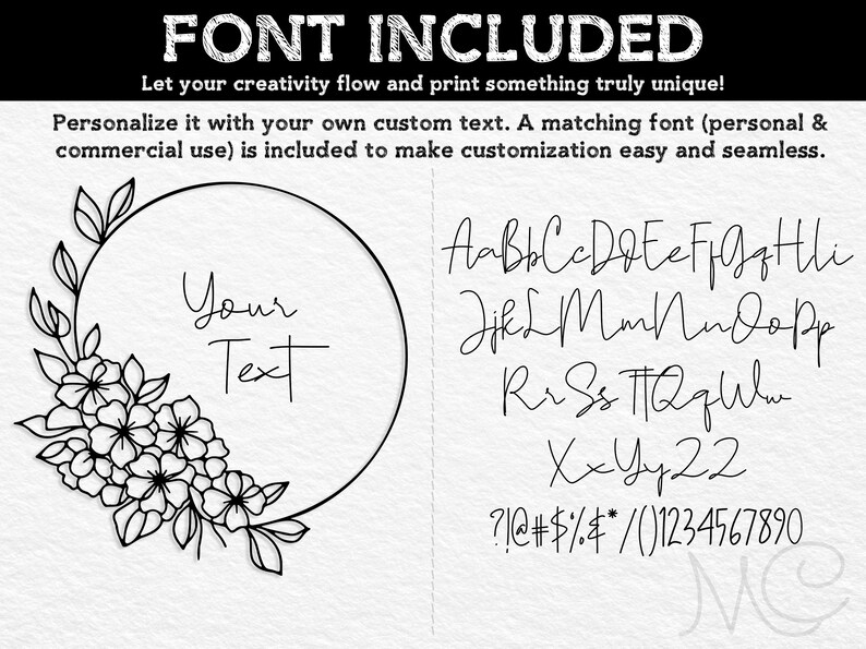 Hand-drawn Hydrangea Flowers Round Frames SVG & PNG Bundle | 7 ...