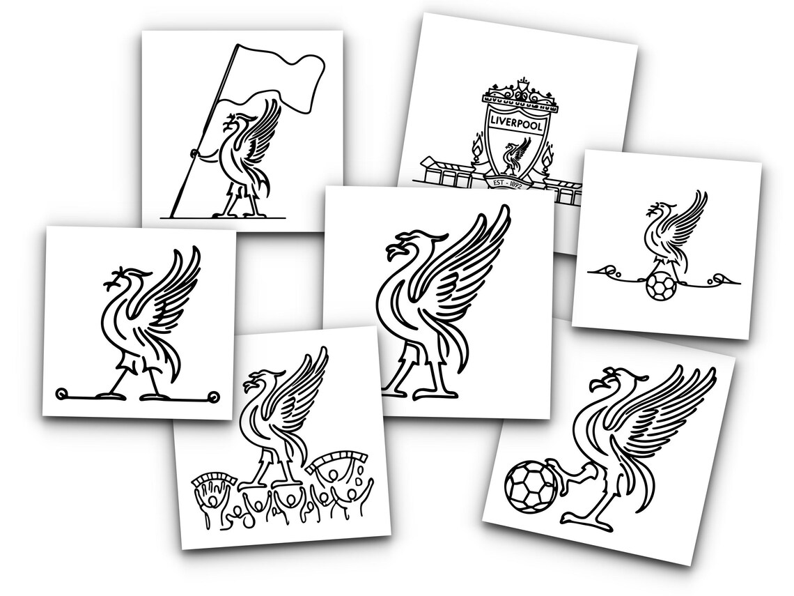 Liverpool Logo SVG & PNG Bundle – 7 Minimalist Liverpool Inspired Fan ...