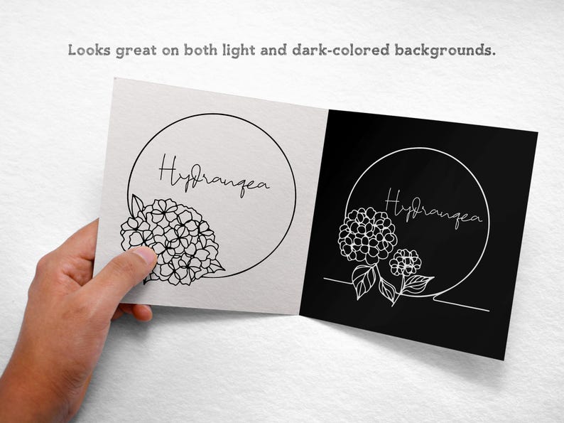 Hand-drawn Hydrangea Flowers Round Frames SVG & PNG Bundle | 7 ...