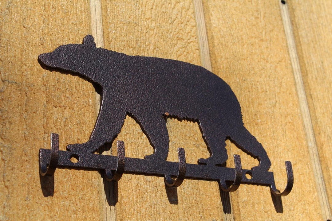 Bear Key Holder Metal Art Home Decor - Etsy