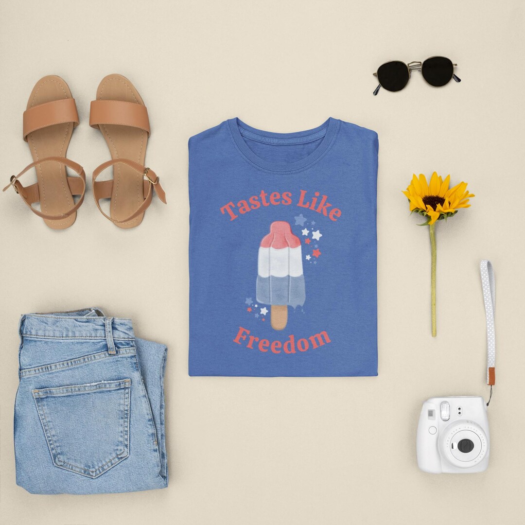 Tastes Like Freedom Popsicle SVG PNG – 4th of July Sublimation ...