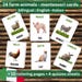 24 Bilingual Montessori Farm Animal Cards ITALIAN-ENGLISH + 12 Quiz ...