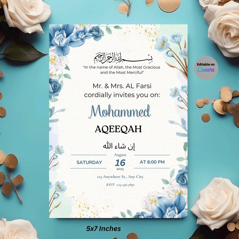 Aqiqah Ceremony Invite - Etsy