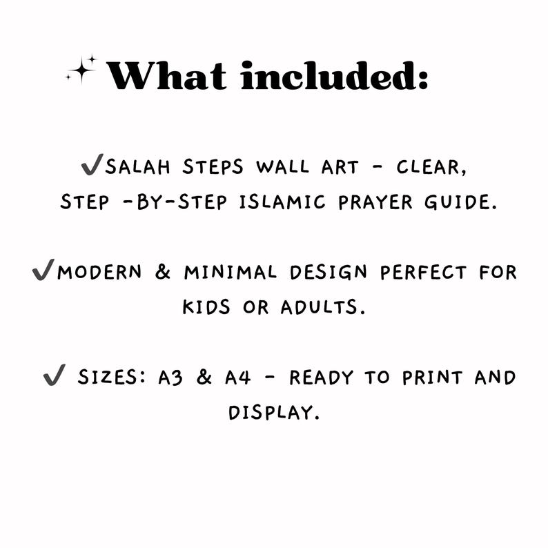 Kids Salah Guide – Step-by‑step Salah Poster | Muslim Prayer Guide PDF ...