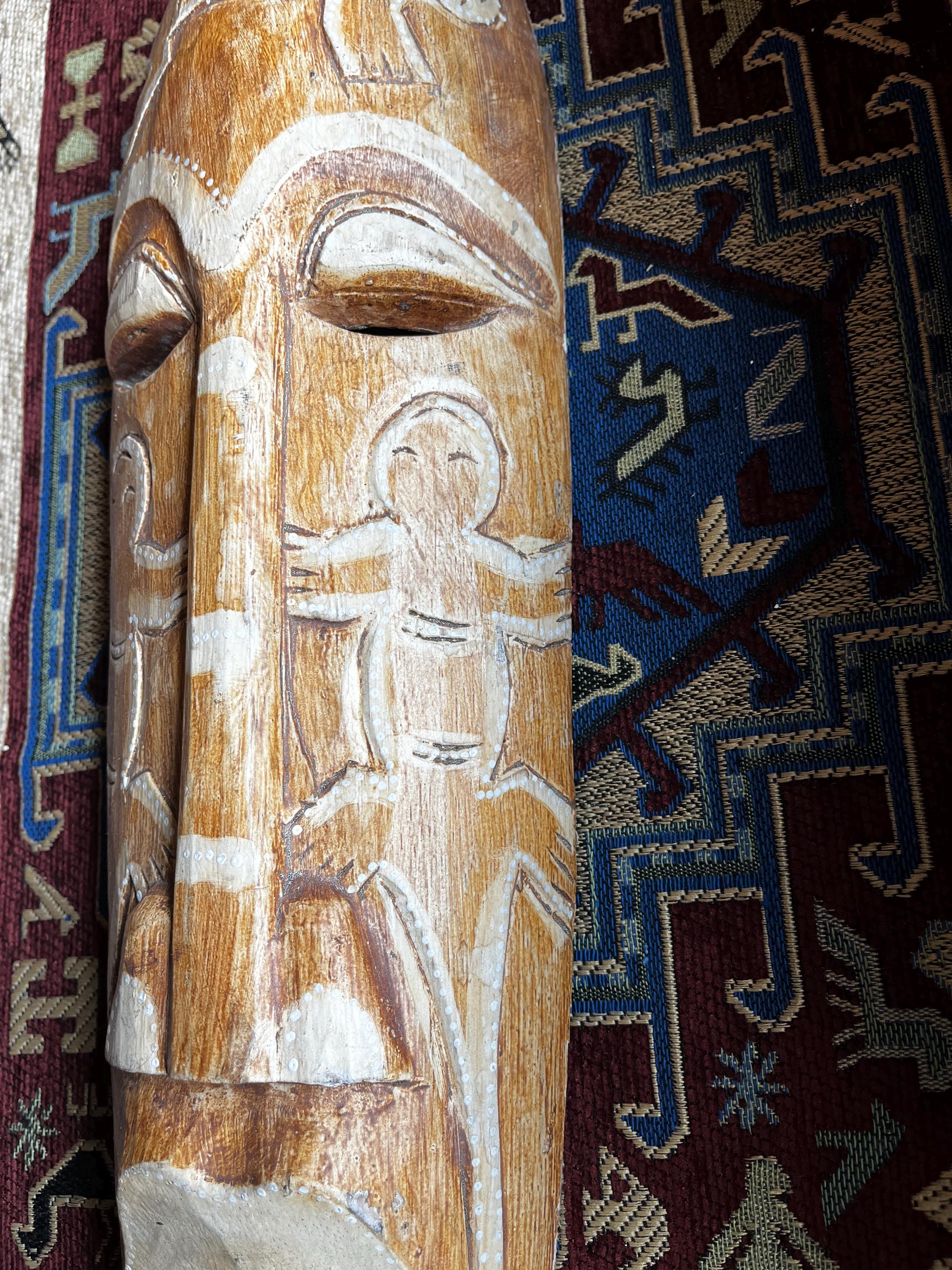 African Style Mask Wall Art Tiki Mask - Etsy