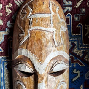 African Style Mask Wall Art Tiki Mask - Etsy