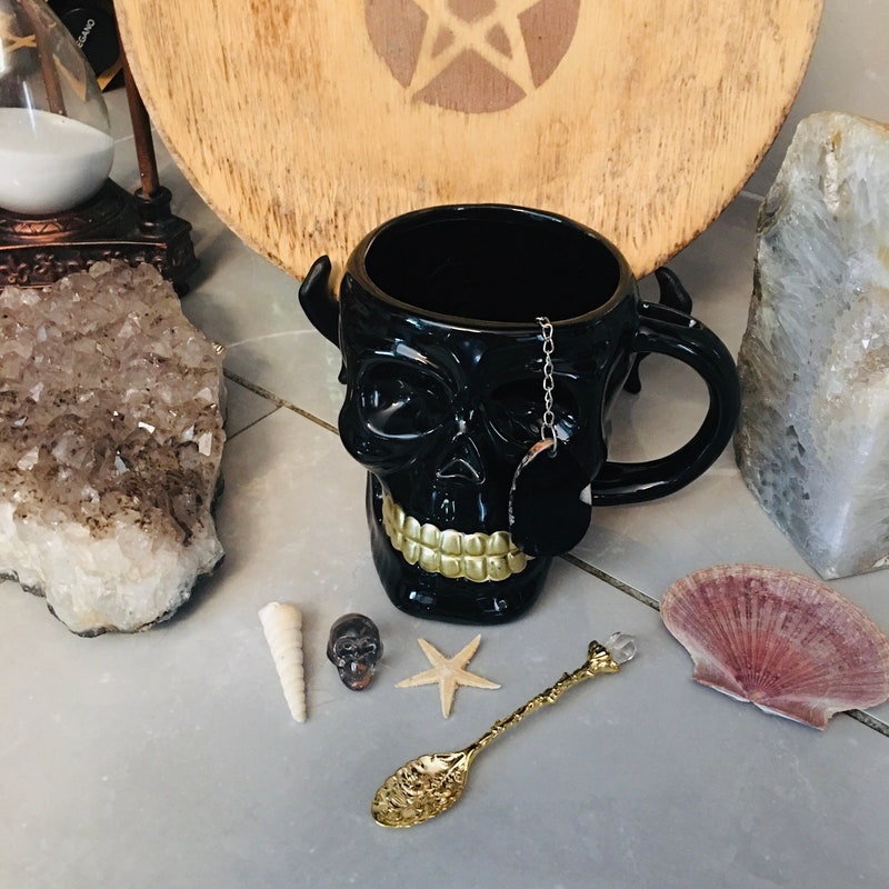 Skull Tea Cup - Etsy