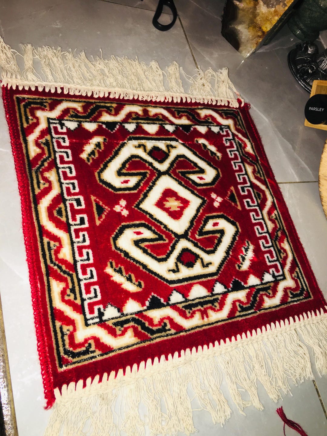 Small Travel Prayer Rug: Meditation Altar Cloth (13x17 Inches) - Etsy