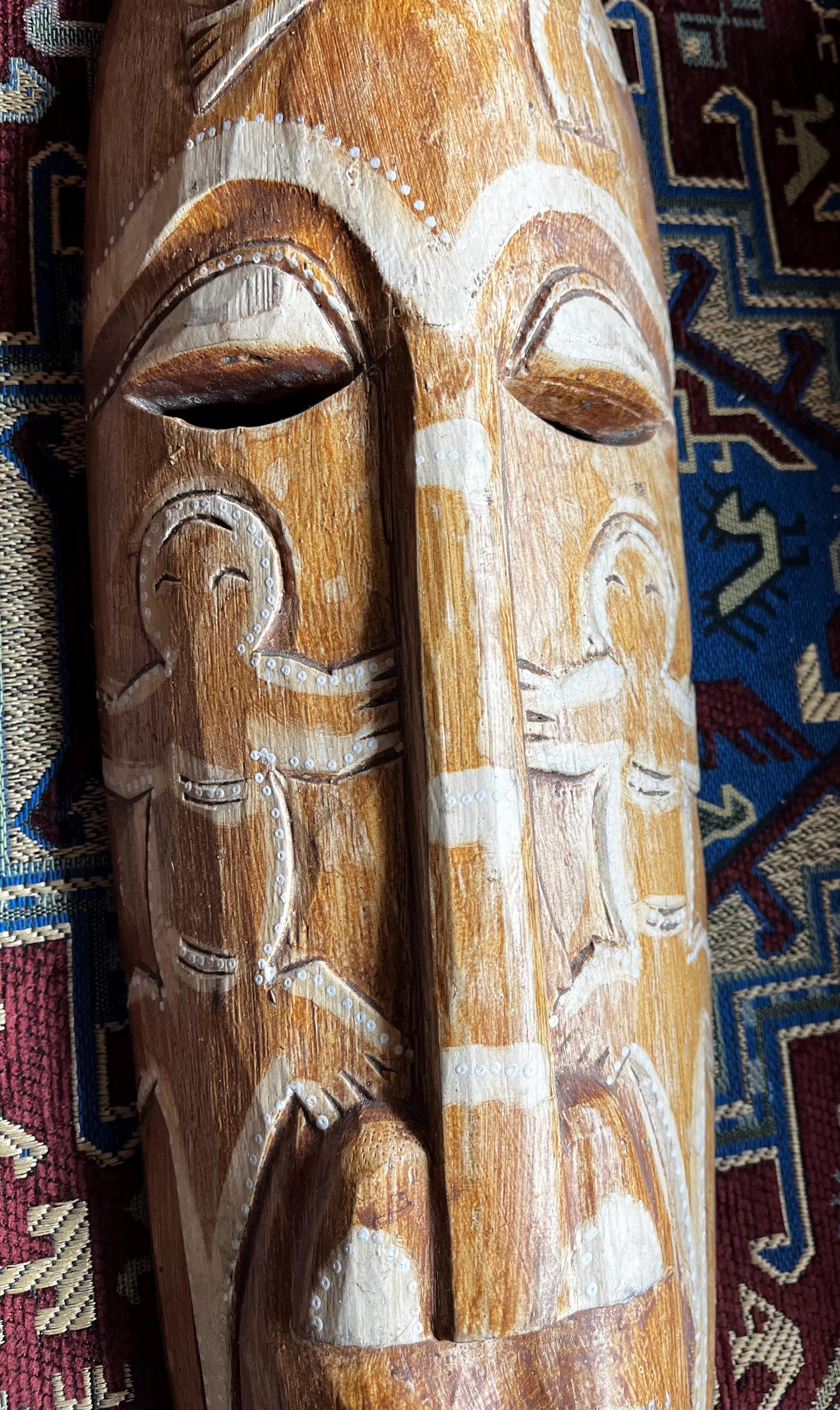 African Style Mask Wall Art Tiki Mask - Etsy