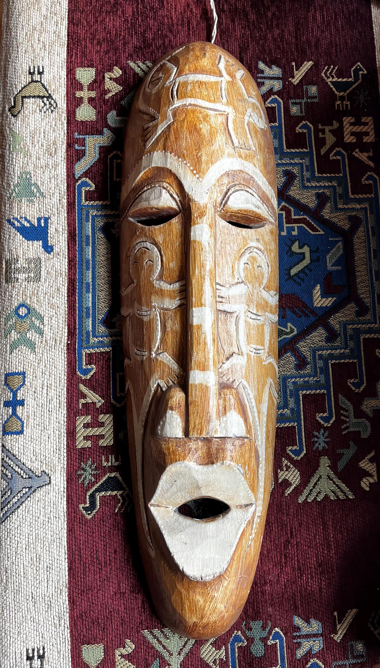 African Style Mask Wall Art Tiki Mask - Etsy